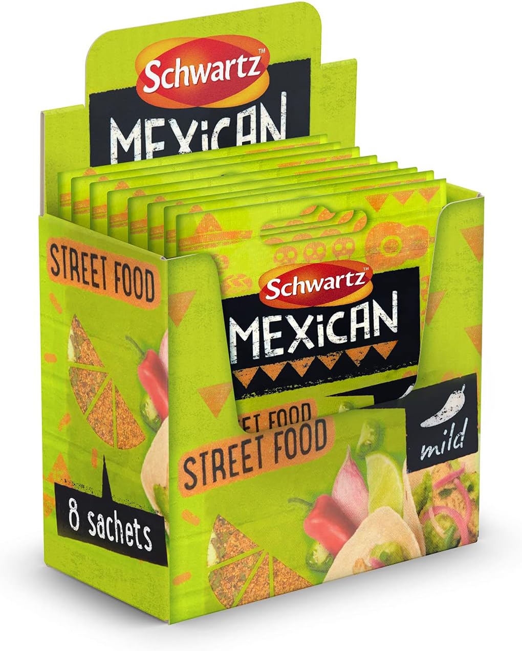 Schwartz Street Food Mexican Seasoning 14 G | Serves 2 | Pack of 8 ...