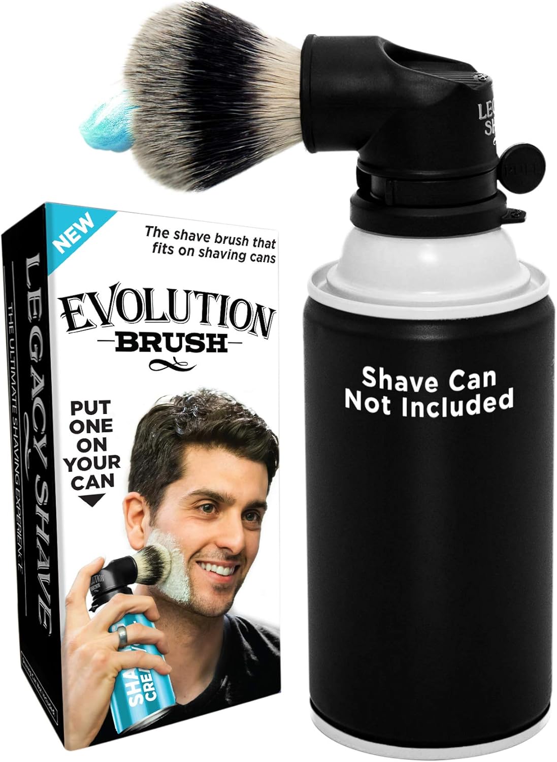 LEGACY SHAVE Evolution Shave Brush for Wet Shave, Attach to Most ...