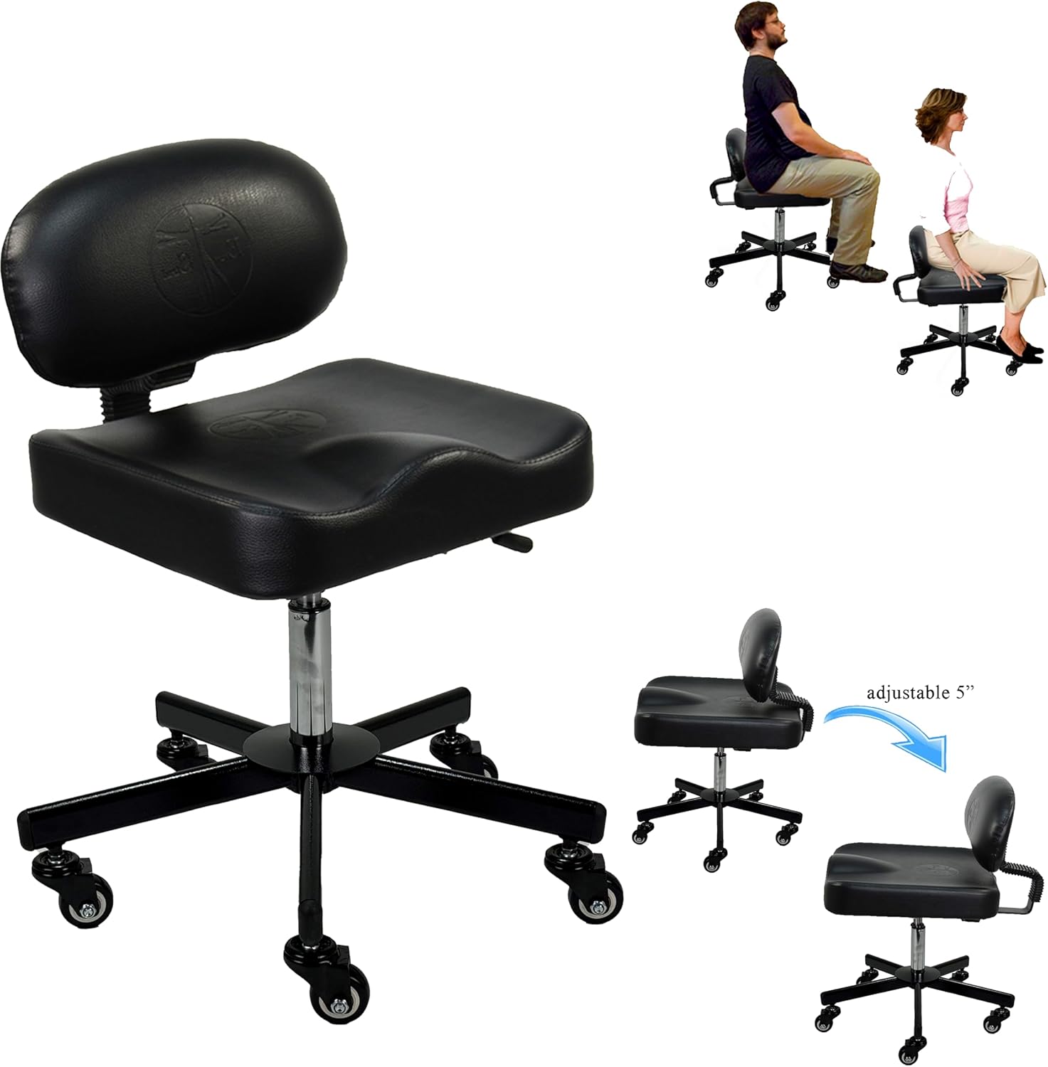 Amazon.com: ErgoStrad Ergonomic Adjustable Back Support All Purpose ...