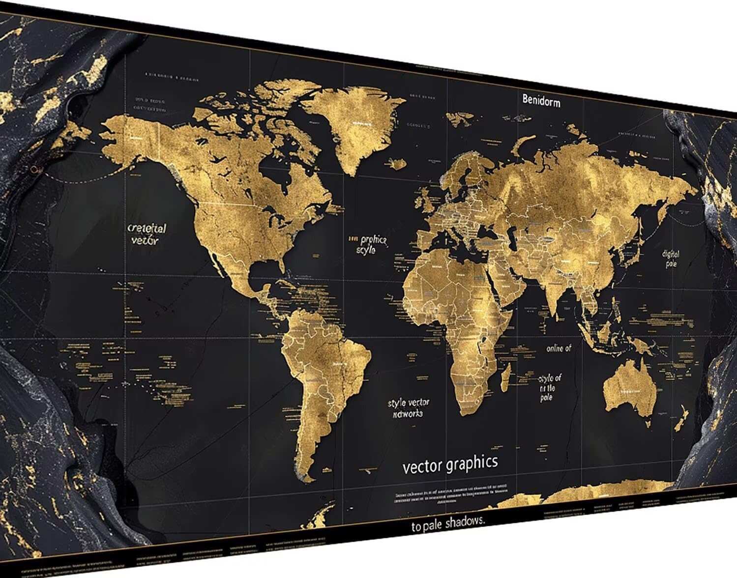 Amazon.com: 5D Diamond Painting Large 20x40in, World Map Diamond Art ...