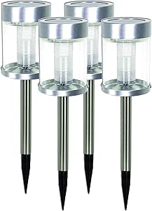 Duracell GL024NP4DU Outdoor Garden Solar Lights, 7.5 Lumen LED Garden ...