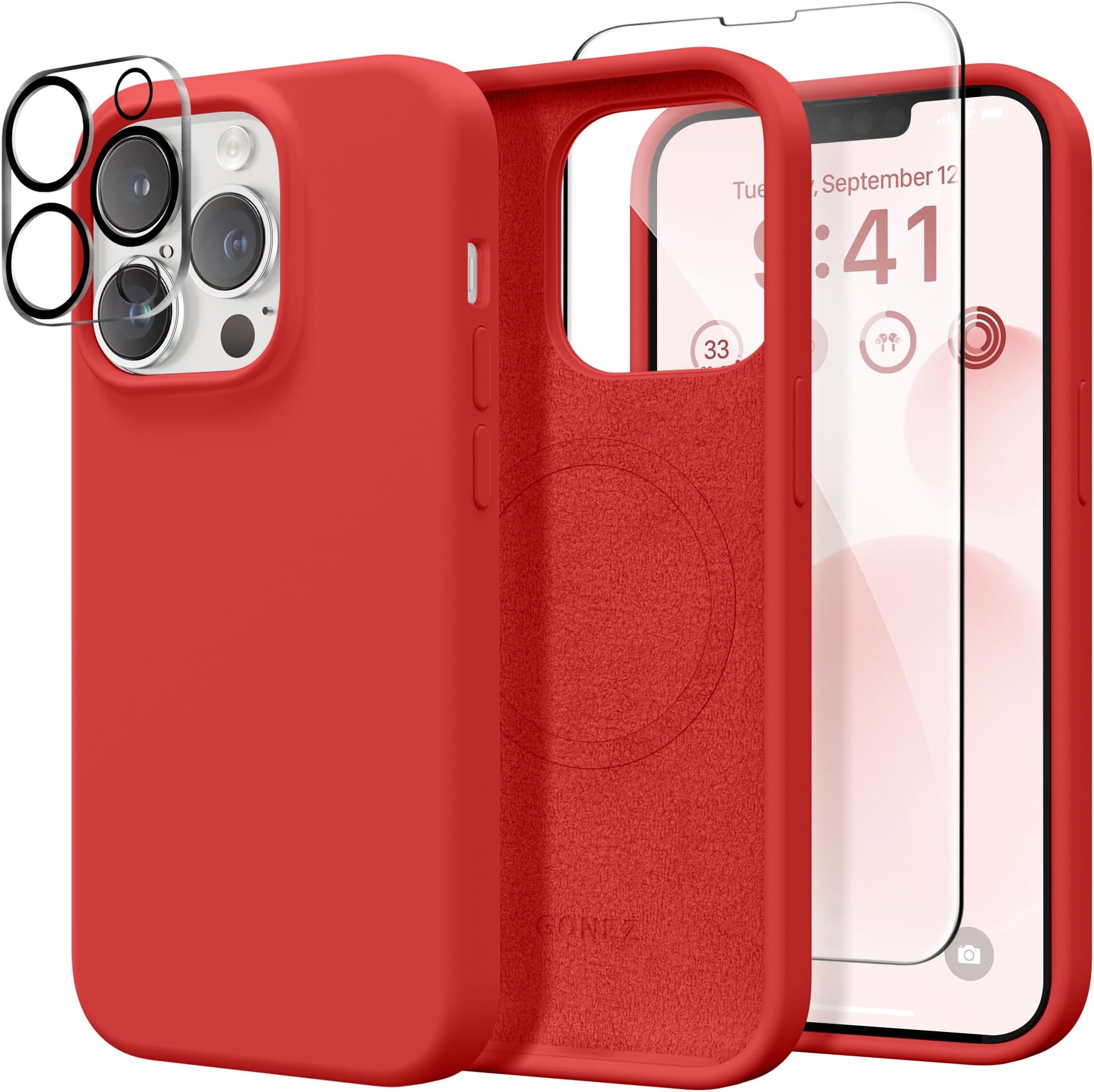 Amazon.com: CellEver Heavy-Duty Silicone Case for iPhone 13 Pro - Two ...