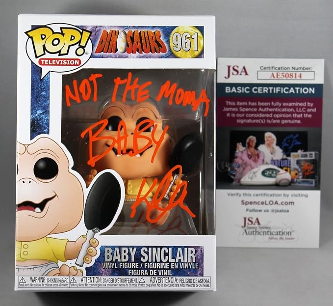 Kevin Clash Signed Baby Sinclair Dinosaurs Funko Pop Vinyl Figure w/JSA ...
