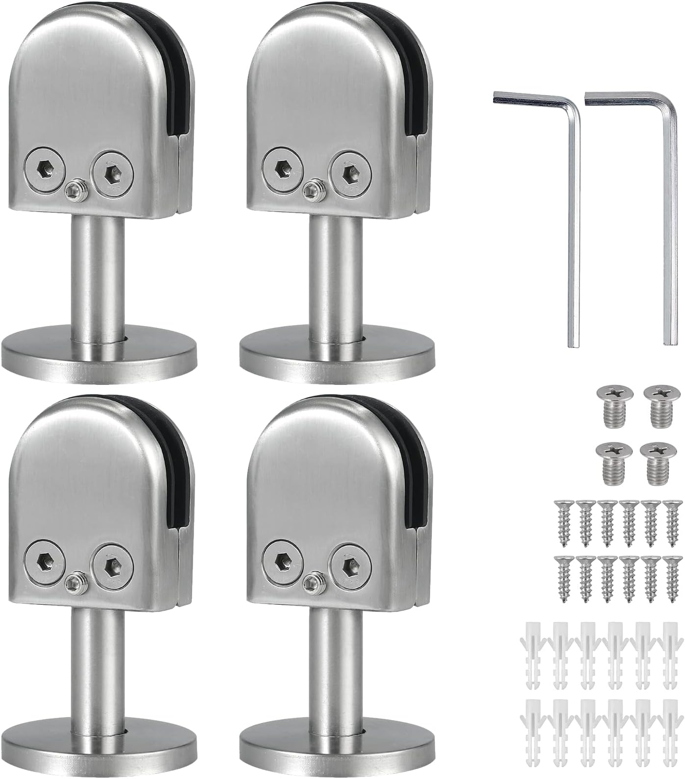 Amazon.com: ZHUOMINGJIA 8Pack Aerometal Glass Clamp, 90 Degrees 9-12mm ...