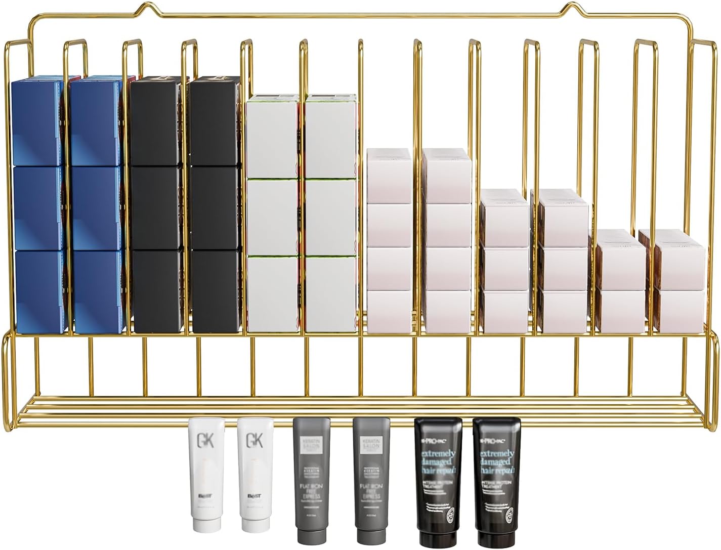 Amazon.com: Professional Hair Color Organizer Rack, Metal Salon Hair ...