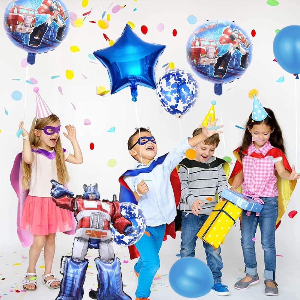 Transformers Balloons Birthday Decorations Party Supplies Party ...