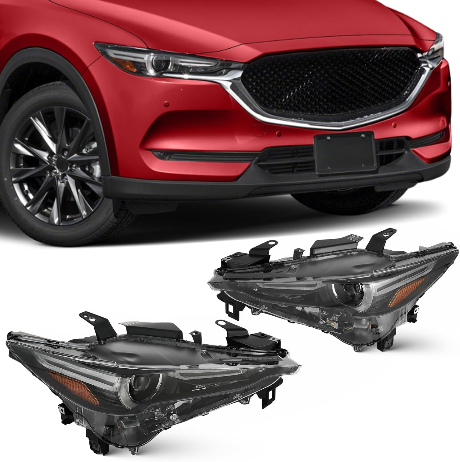 Amazon.com: Partzer For 2017-2021 Mazda CX5 CX-5 Headlight Assembly ...