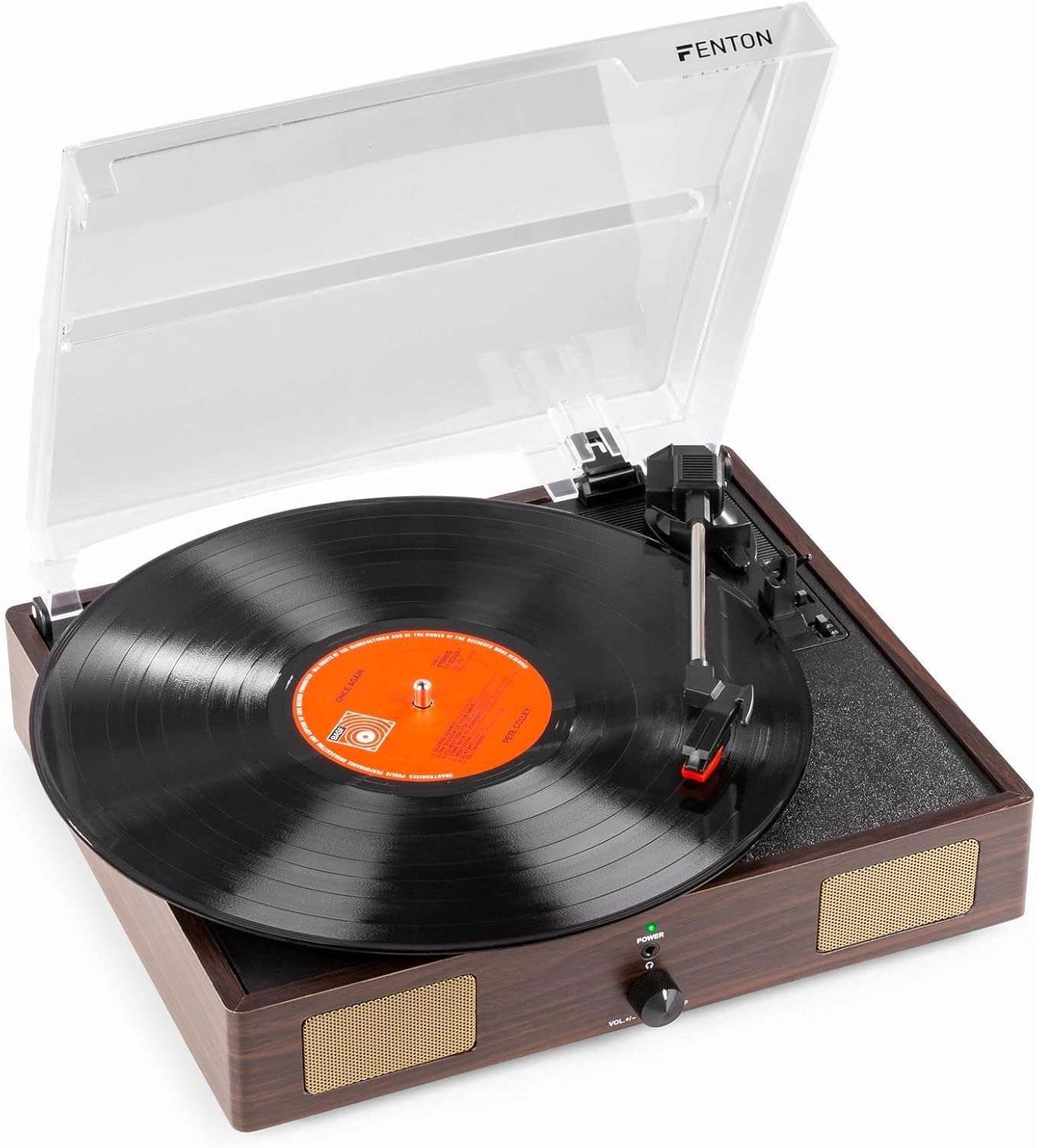 Fenton RP106DW Record Player with Built-in Speakers, Vinyl to MP3 USB ...