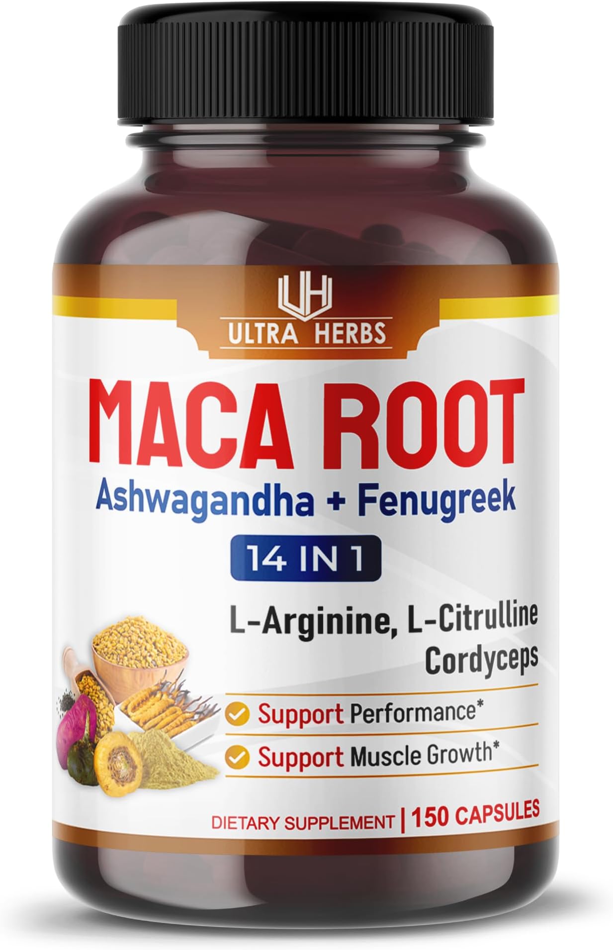 Amazon.com: 7in1 Premium Maca Root Capsules - with Ashwagandha, Ginseng ...