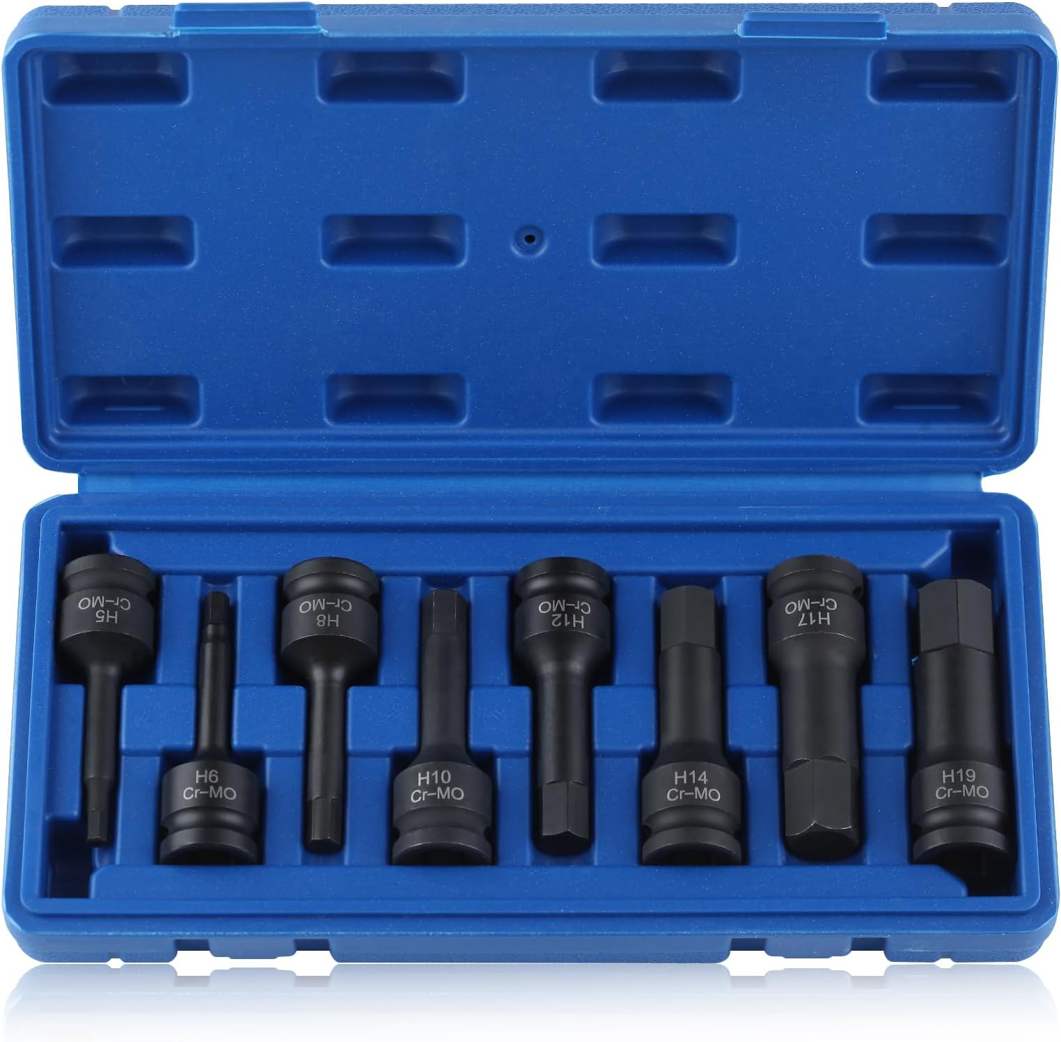 LEONTOOL 8PCS Impact Allen Socket Set, 1/2" Drive Impact Hex Driver Set ...