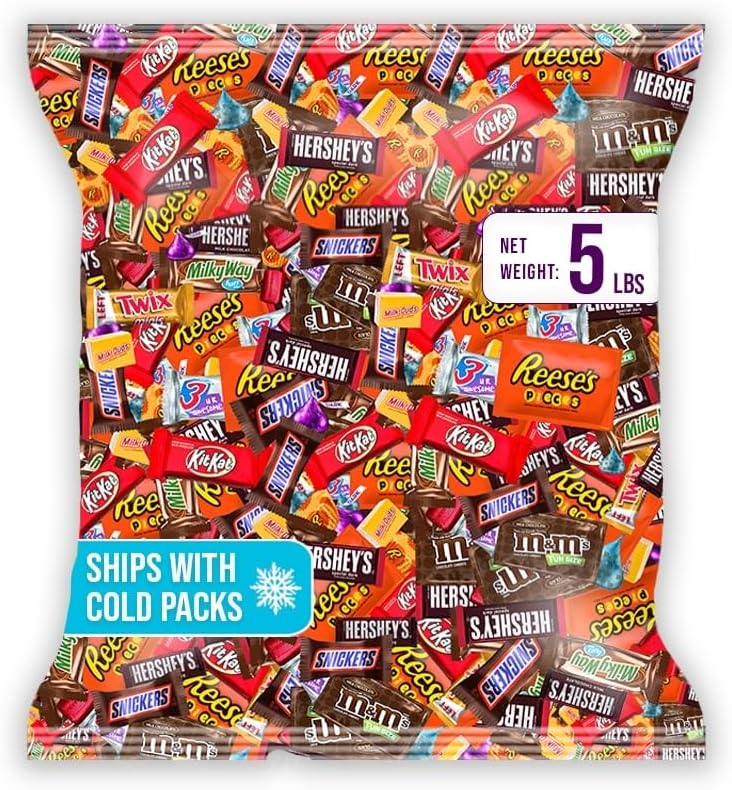 Amazon.com: Chocolate Assorted Bulk Candy - 5 LB Chocolate Candy ...