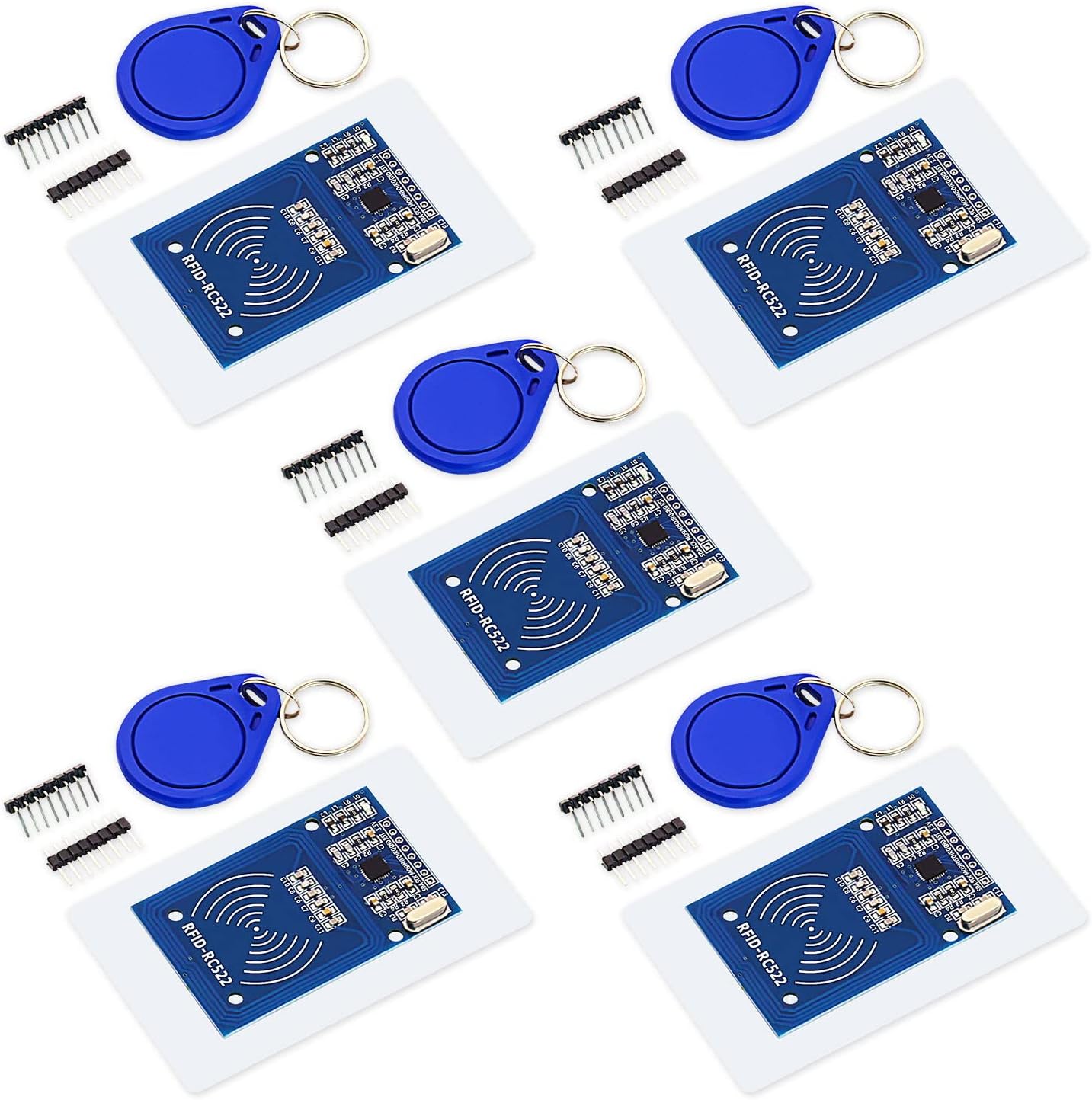 Amazon.com: DaFuRui 5Pack RC522 RFID Module RF IC Card Sensor Module ...