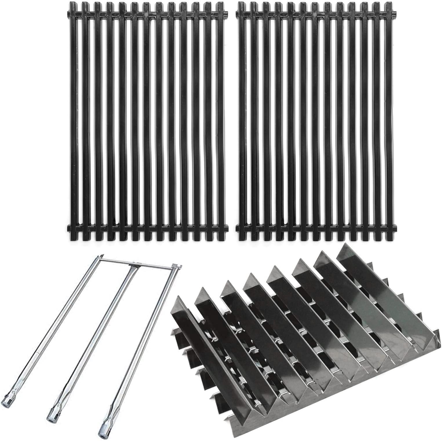 Amazon.com : Hongso 17.4" Grill Grates 7525, 7538 Flavorizer Bars and ...