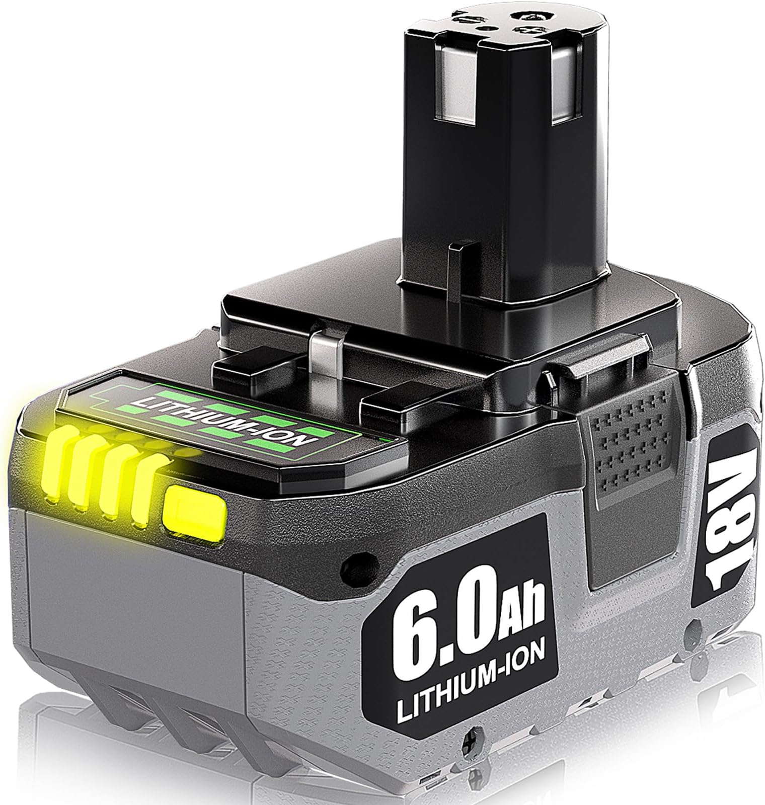 Amazon.com: POWITEC P108 18V 6.0Ah Battery Replace for Ryobi 18V ONE+ ...