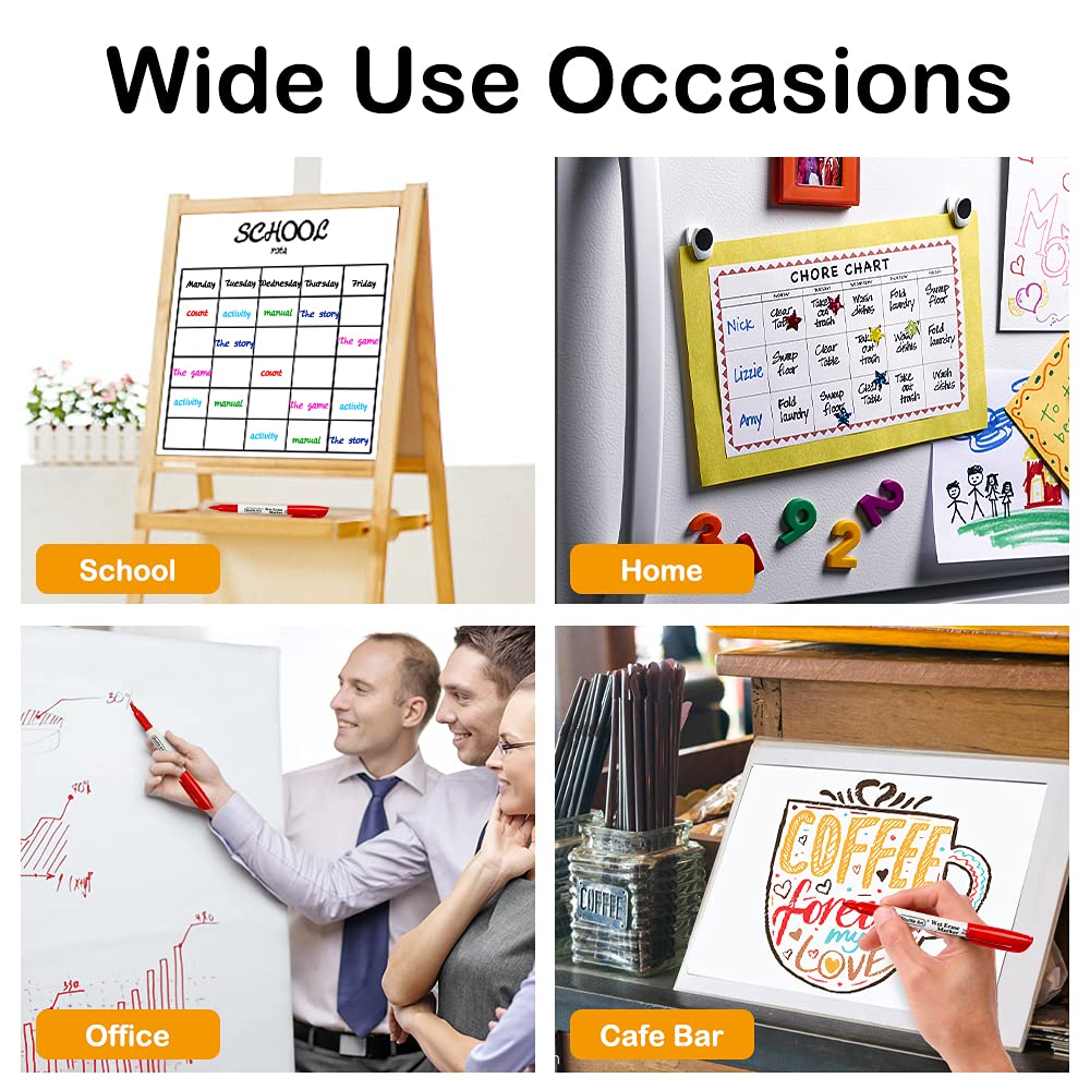 Snapklik.com : Shuttle Art Wet Erase Markers, 15 Pack Red 1mm Fine Tip ...