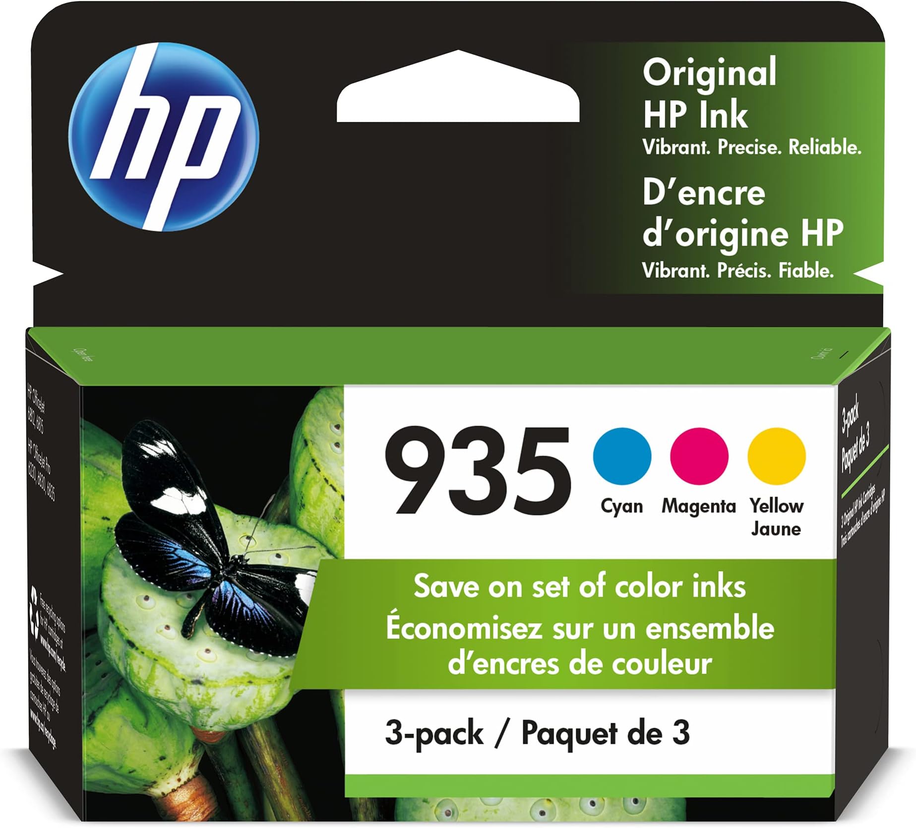 Amazon.com: HP Original 935 Cyan, Magenta, Yellow / 934XL Black Ink ...