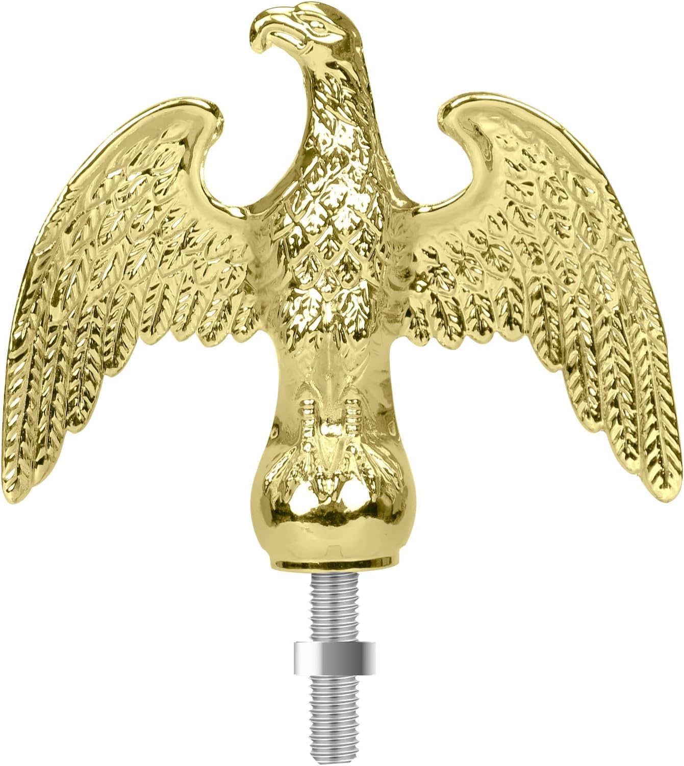 Amazon.com : Green Grove Products Metal Gold Flagpole Eagle top ...