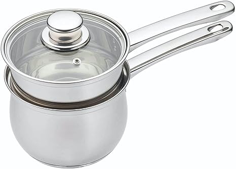 KitchenCraft Induction Bain Marie/Double Boiler Porringer, Stainless ...