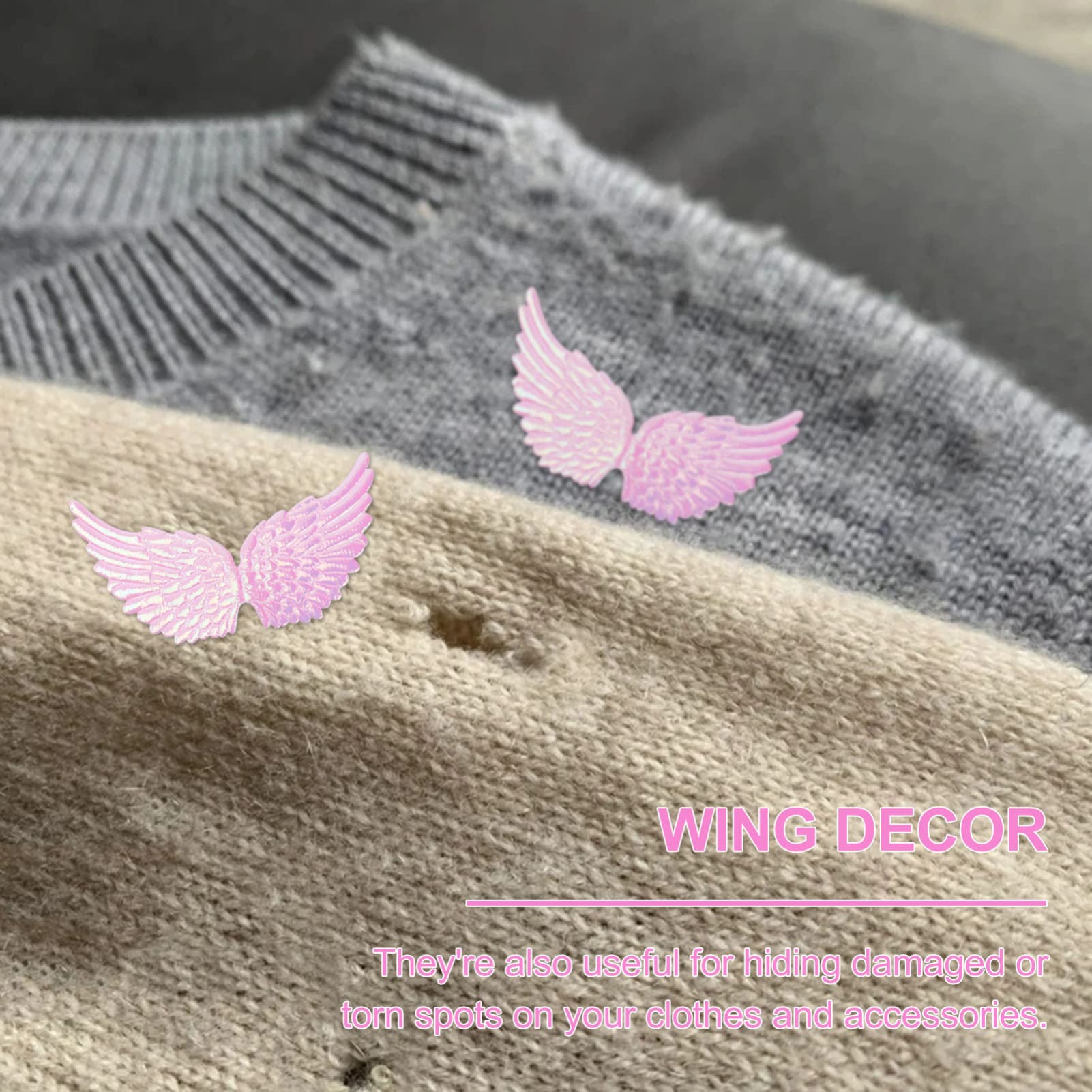 Snapklik.com : 12PCS Pink Glitter Angel Wings Craft Angel Wings Mini ...