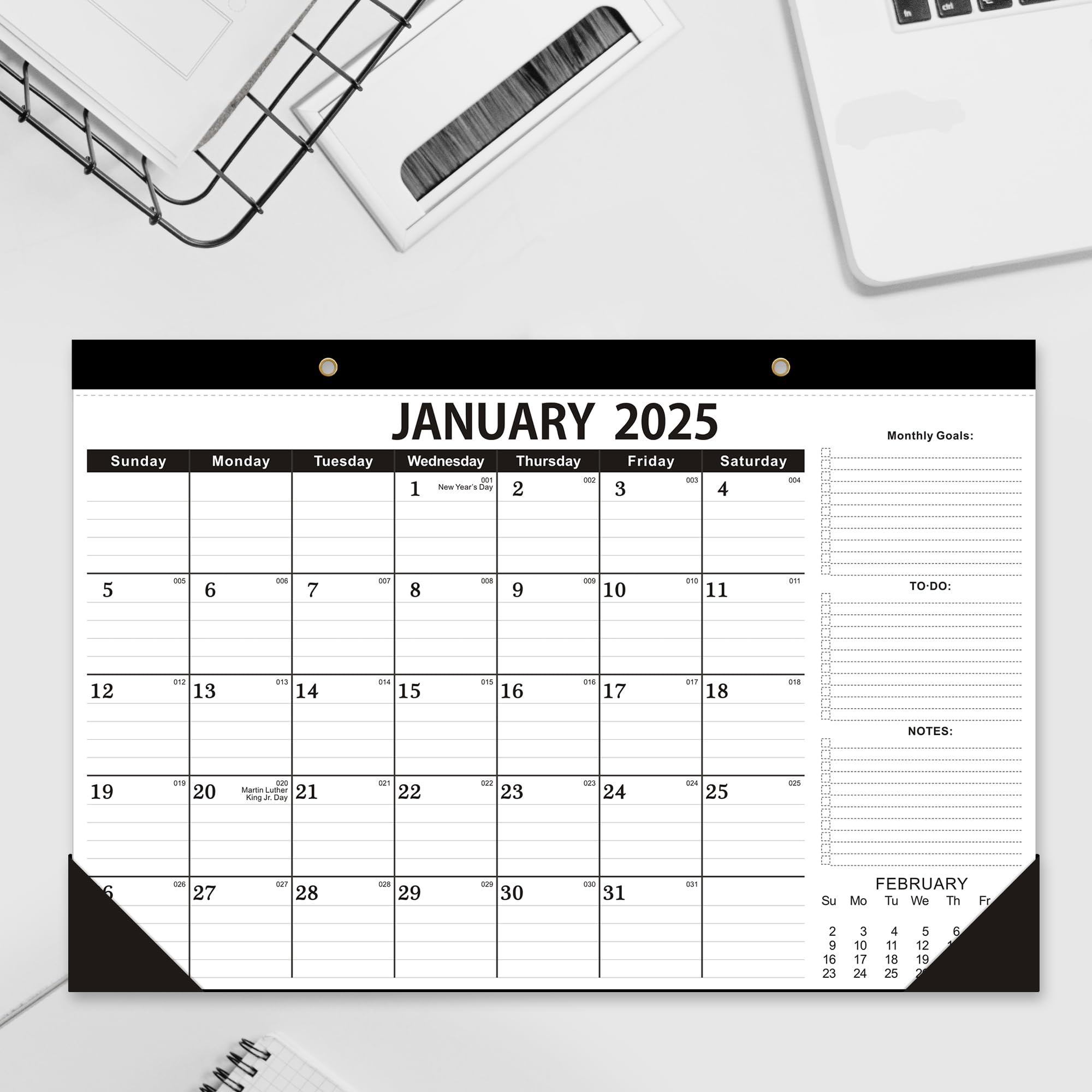 Snapklik.com : Desk Calendar 2025,2025 Desk Calendar 17" X 12",January ...