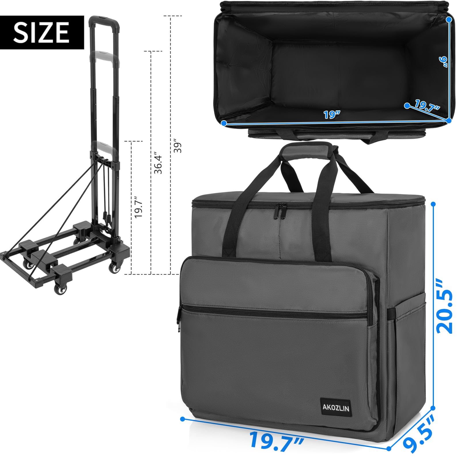 Snapklik.com : AKOZLIN Rolling Desktop Gaming Computer Tower PC ...