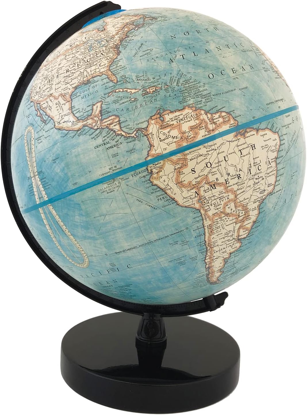 Amazon.com: Lismore 9" Diameter Globe, USA Cartography with Mountain ...