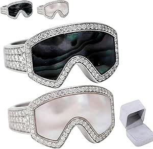 Amazon.com: TYGHBN Ski Goggle Shaped Adjustable Ring - Unique Winter ...