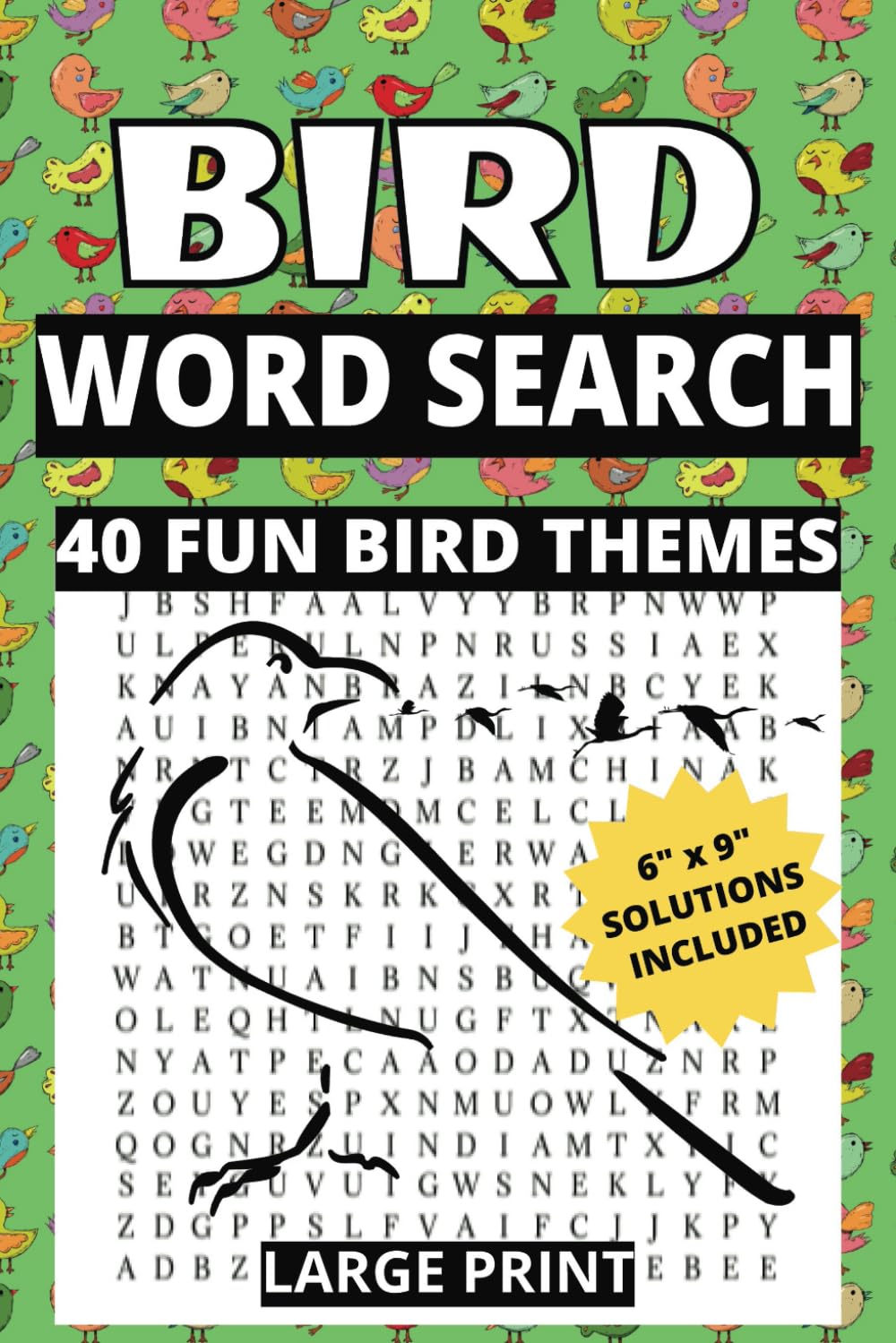 Bird Word Search: Bird Themed Word Search Book for Bird Lovers. Large ...