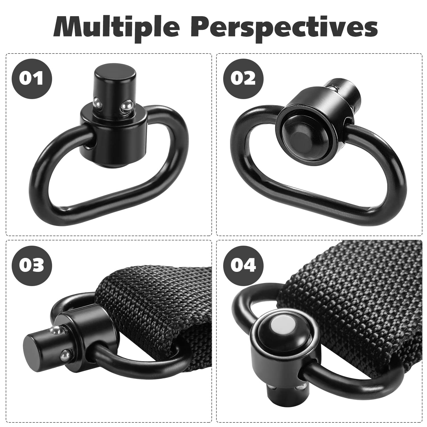 Snapklik.com : VVAAGG Two Point QD Sling Swivel Mount Metal Heavy-Duty ...
