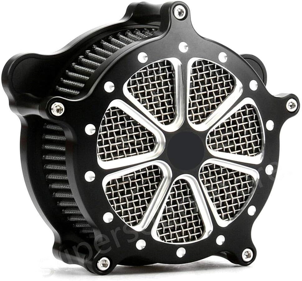 Black CNC Air Filter for Harley Deluxe FLSTN, Slim Nepal | Ubuy