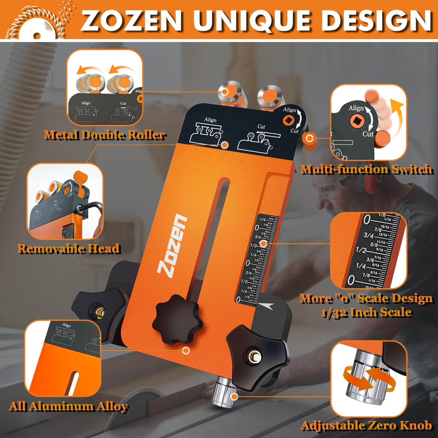 Snapklik.com : Thin Rip Jig+Feather Boards For Table Saw Jig Guide ...