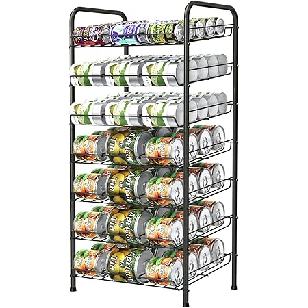 Amazon.com: Vrisa Can Organizer for Pantry 7-tier Can Rack Organizer ...