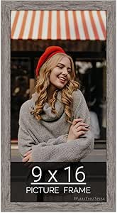 9x16 Gray Barnwood Picture Frame for Puzzles Posters Photos or Artwork ...