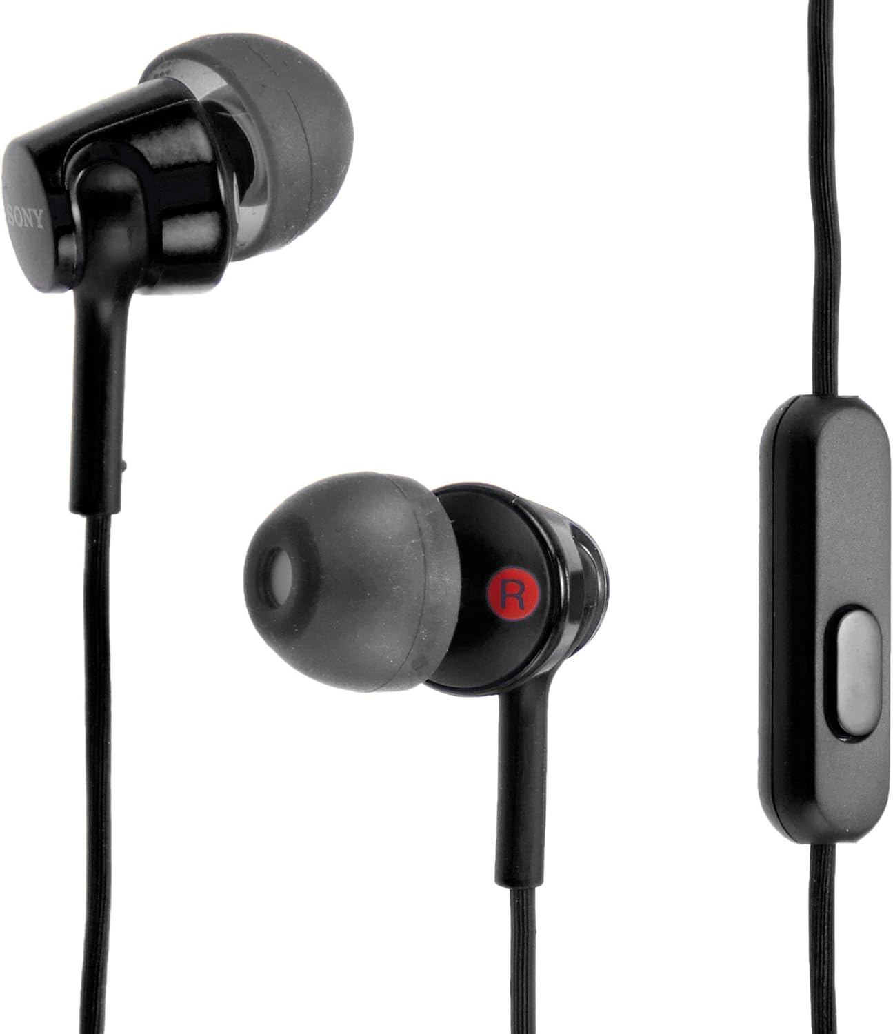 Sony MDR-EX155AP B MDR-EX155AP Earphones, In-Ear Type, Remote Control ...