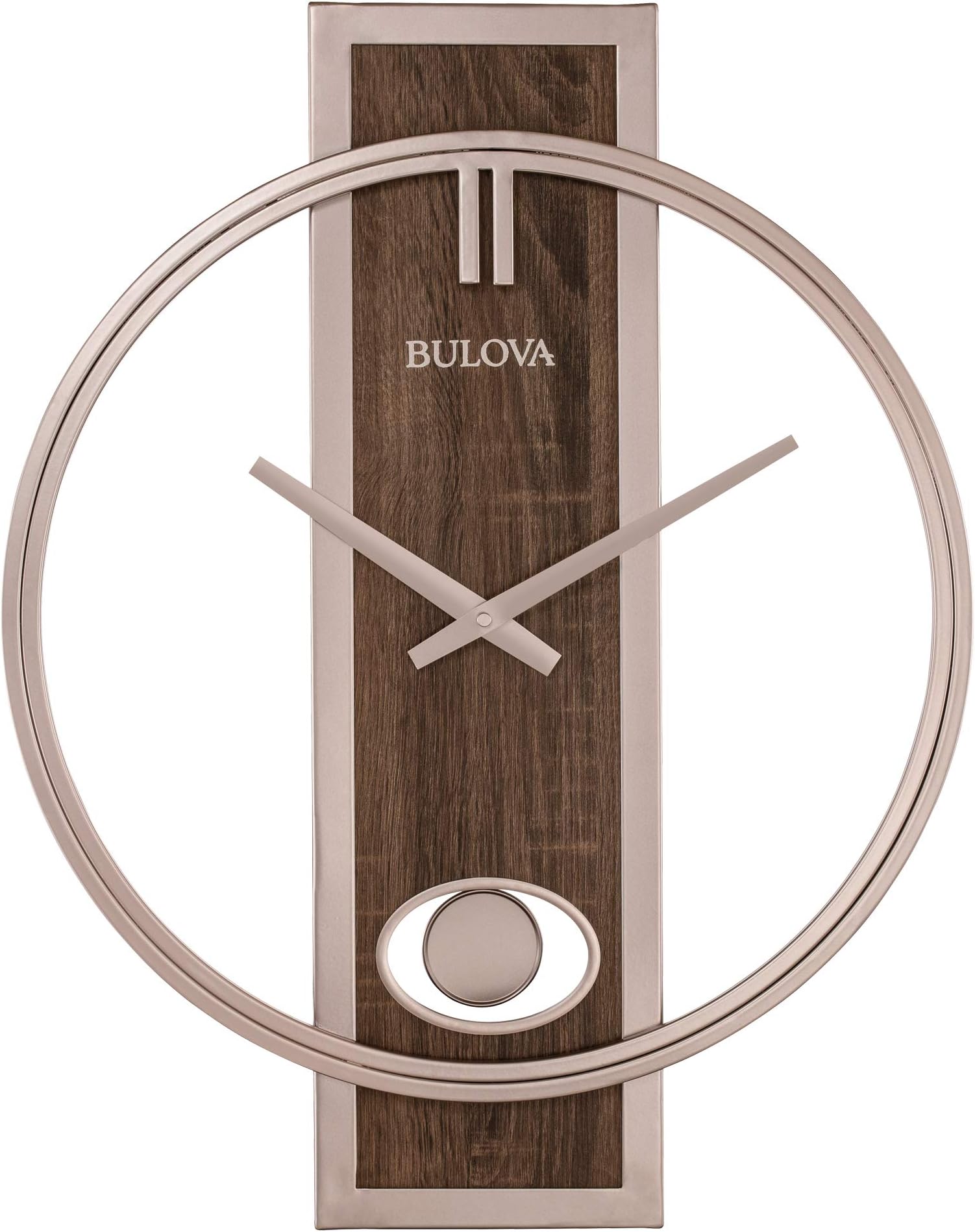 Bulova Reloj de Pared de Movimiento Industrial, 12.8, Negro Envejecido ...