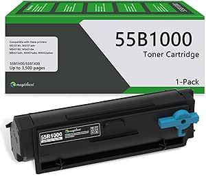 Amazon.com: 55B1000 Black Toner Cartridge(1Pack, 3,500 Pages ...