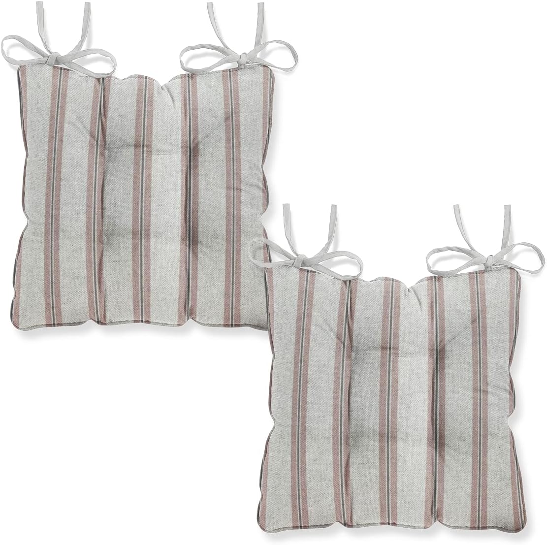 Harrison Cropper Seat Pads for Dining Chair Winterfell Ticking Stripe ...