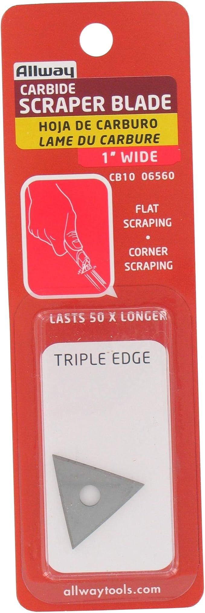 Amazon.com: ALLWAY Tools CB10 1" Triple Blade Triangular Scraper ...