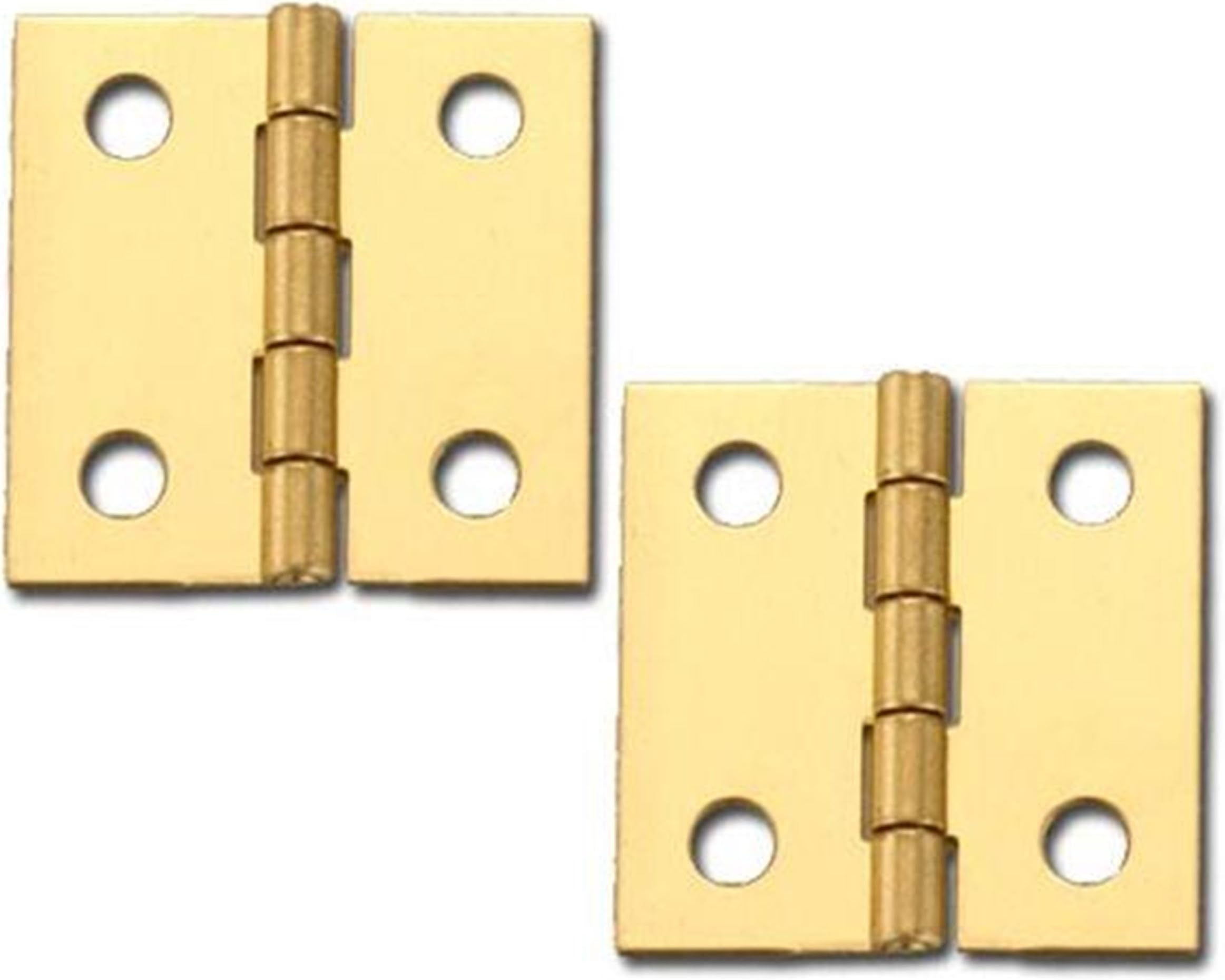 Stanley Solid Brass Miniature Broad Hinge, 1" Long x 1" Open (2 Pair ...