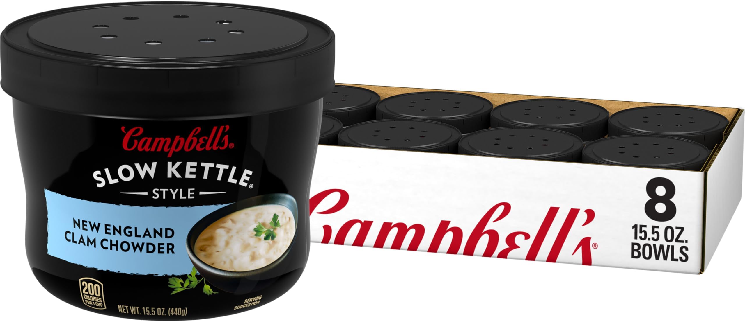 Amazon.com : Campbell's Slow Kettle Style New England Clam Chowder, 15. ...