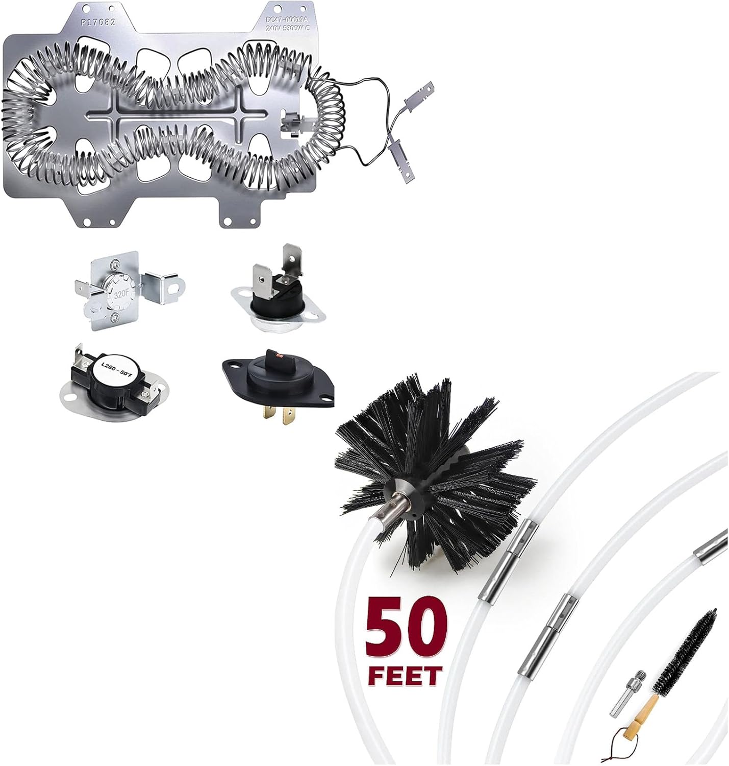 Amazon.com: DC47-00019A Dryer Heating Element Kit for SAMSUNG &50 Feet ...