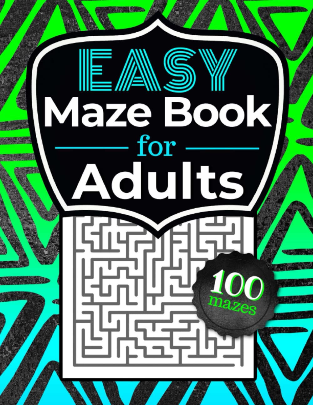 Amazon.com: Easy Maze Book for Adults: Simple Large Print Labyrinth ...