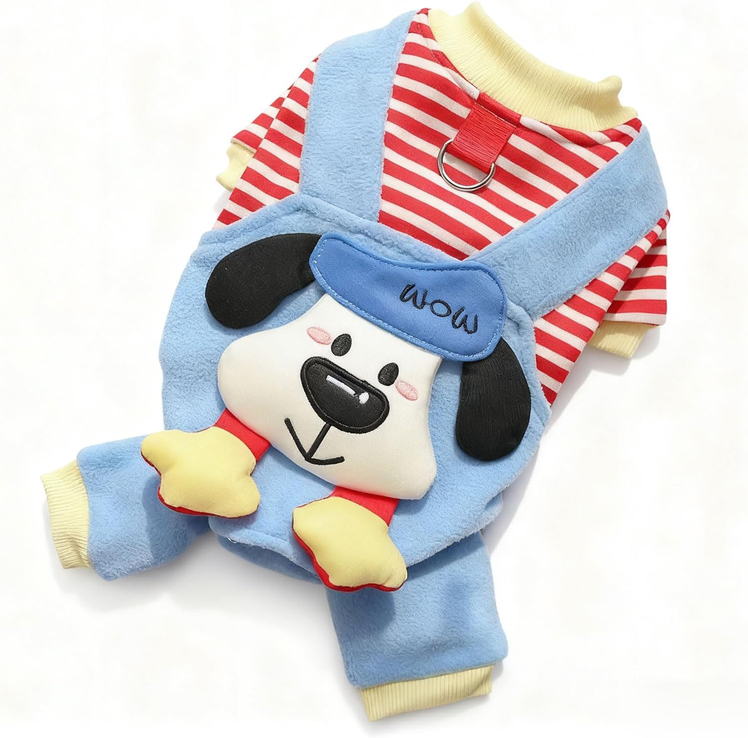 Amazon.com : Mock Two-Piece Dog Overalls - 2-in-1 Cotton Suspenders for ...