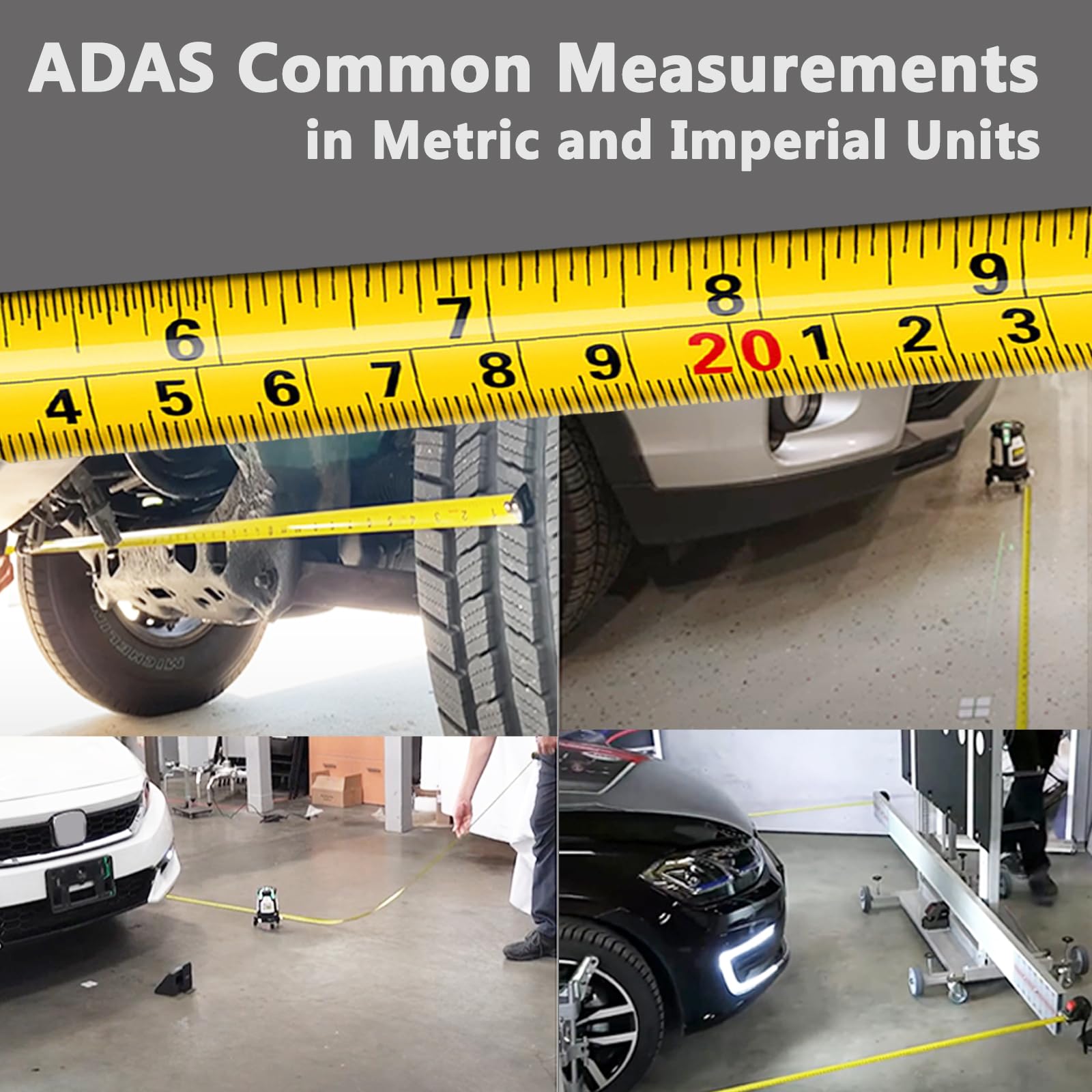 Snapklik.com : ADAS Calibration Tool Tape Measure 25 Foot/75M Self ...