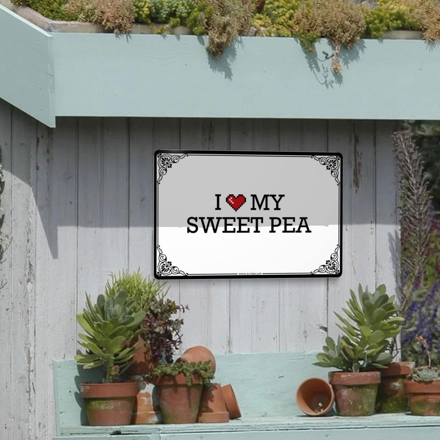 Letrero decorativo con texto en inglés I Love My Sweet Pea, Things For ...