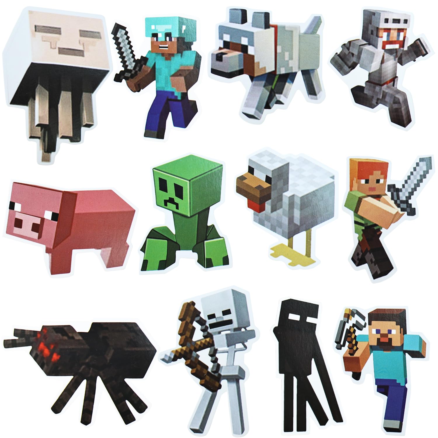 Minecraft Creeper Cake Topper