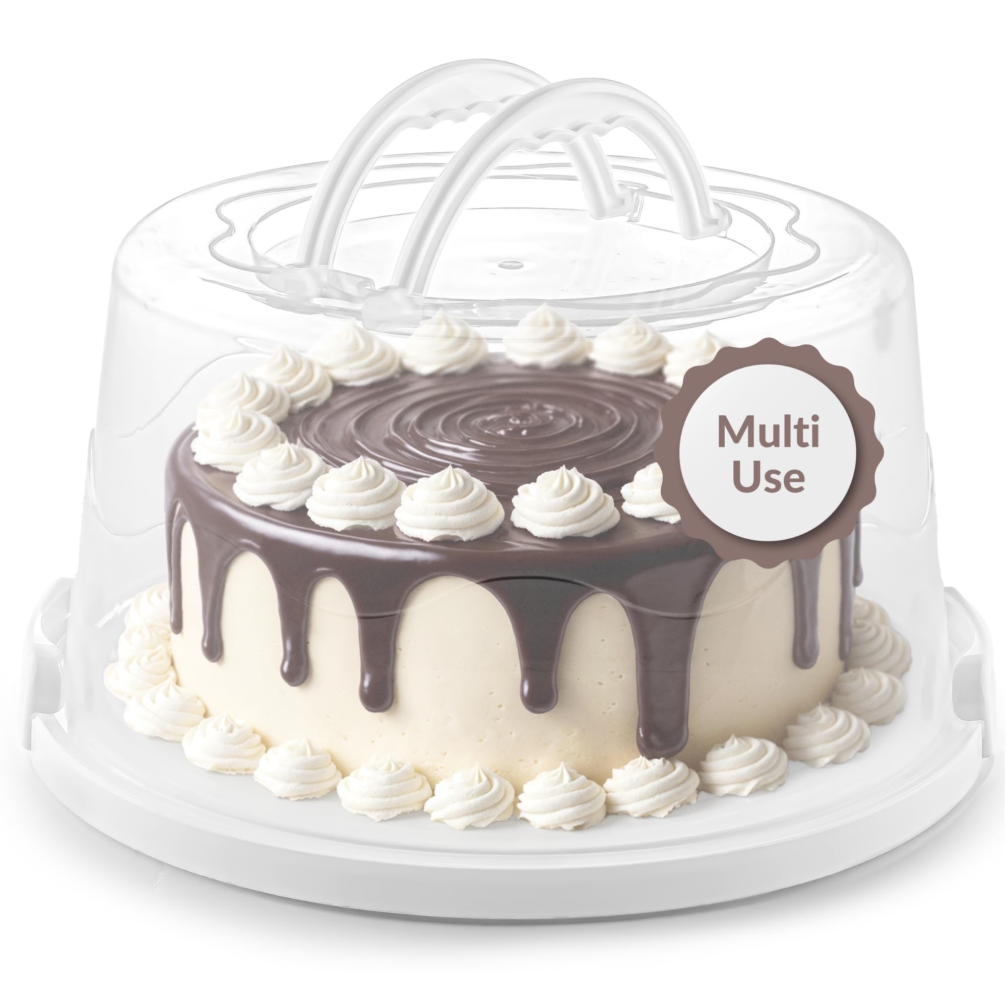Amazon.com: MosJos Extra Large Cake Carrier, Cake Stand with Lid and ...
