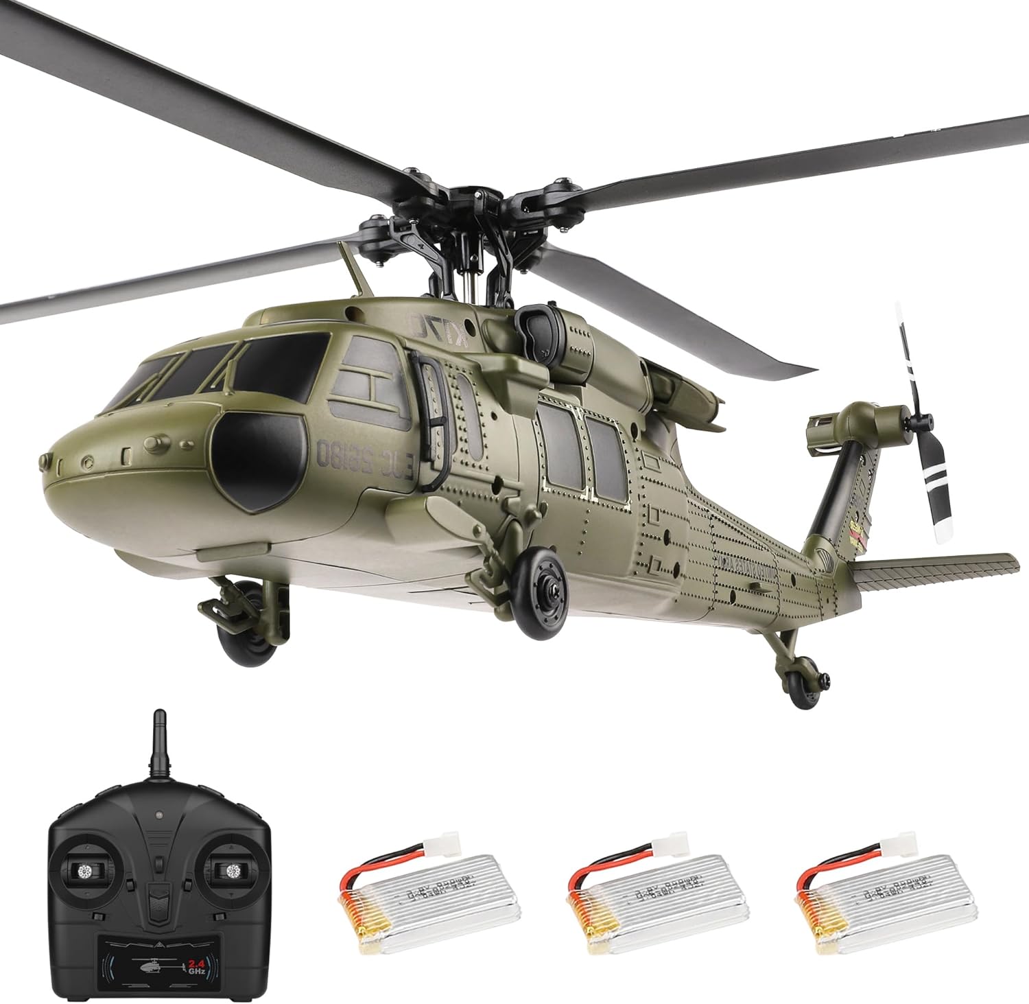 Amazon.com: HI-REEKE K170 RC Helicopter, UH60L Remote Contro Helicopter ...