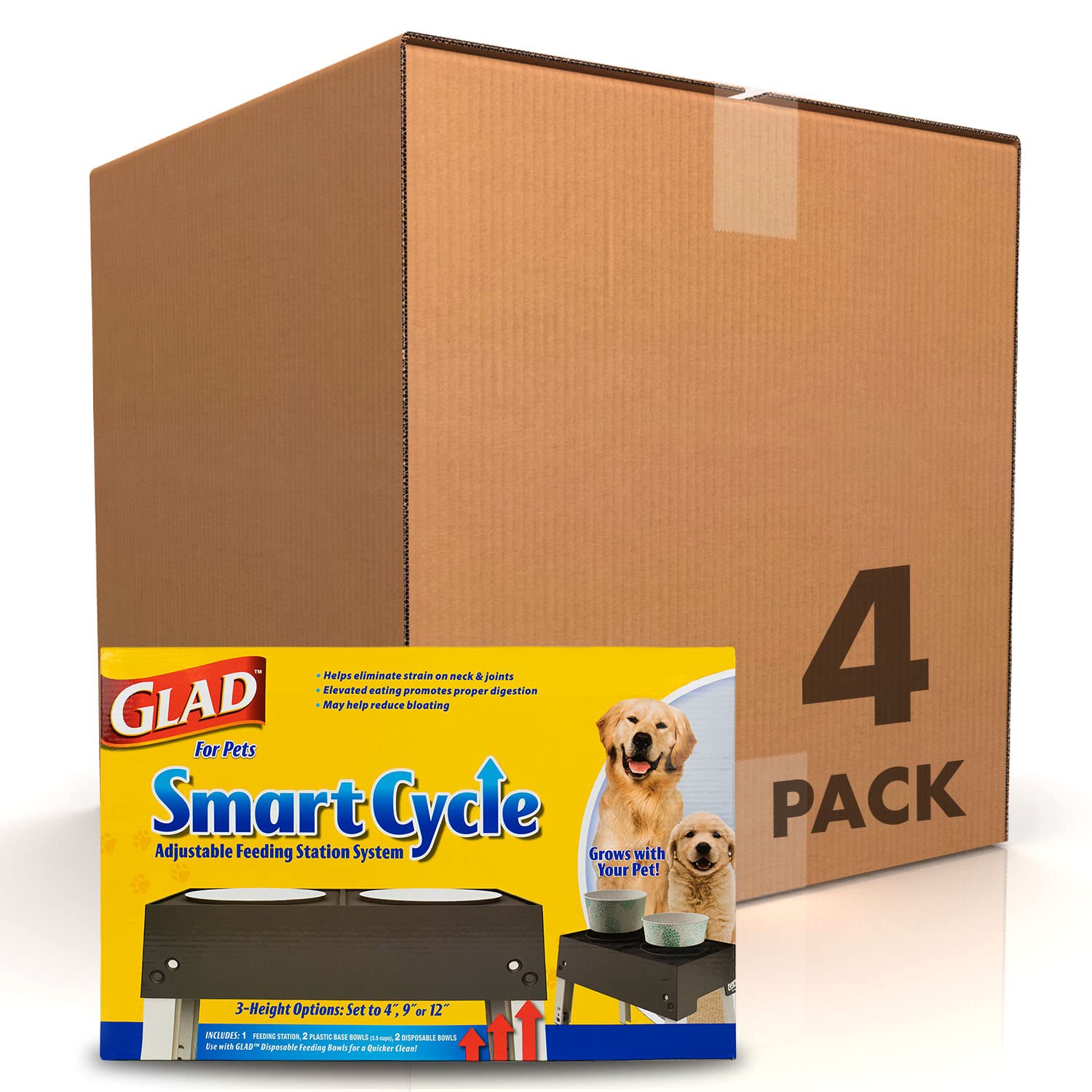 Snapklik.com : Glad For Pets Smart Cycle Adjustable Feeding Station ...