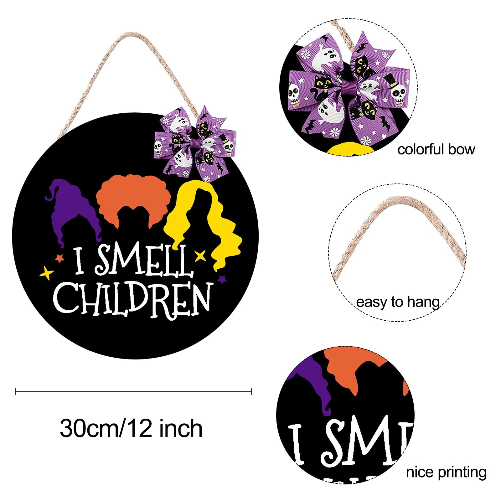 Snapklik.com : Halloween Door Sign Hocus Pocus Decor - I Smell Children ...